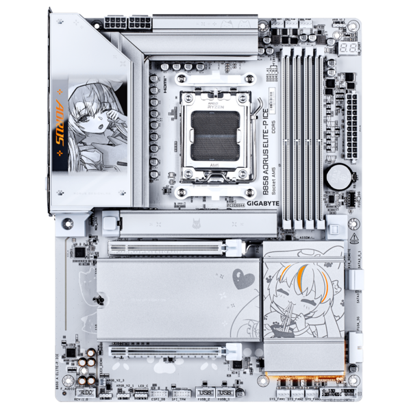 GIGABYTE、神鷹凛モデルのB850マザーボード発売 Wi-Fi 7・PCIe 5.0対応