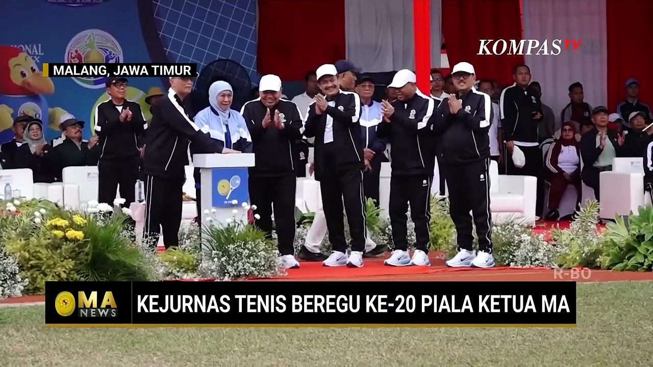 Kejurnas tenis beregu ke-20 piala ketua Mahkamah Agung RI sukses ...