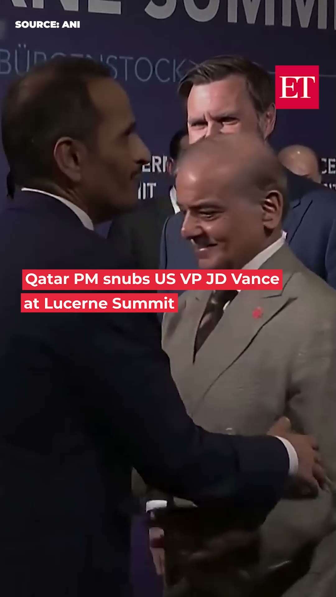 Watch! Qatar PM's awkward moment with US VP JD Vance at Lucerne Summit ...