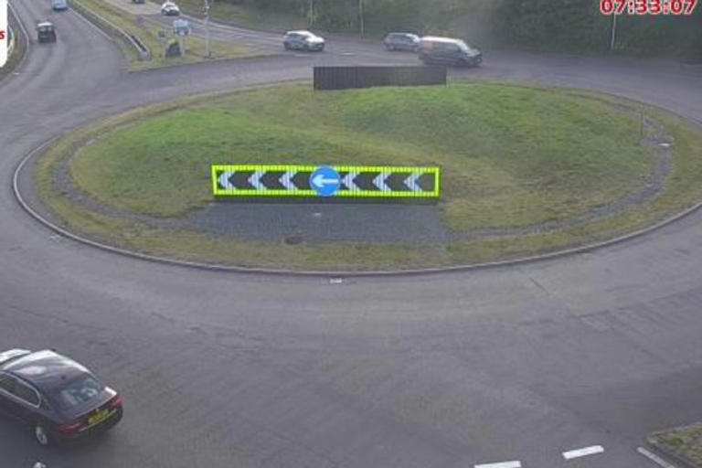 Rolling road blocks for section of A55