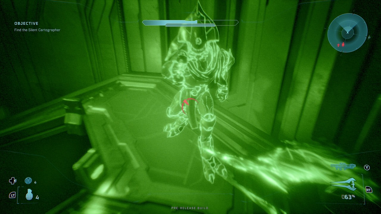 Halo campaign evolved silent cartographer but night vision is always on