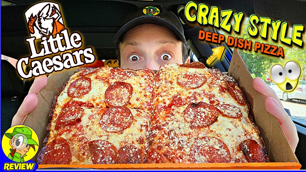 Little Caesars crazy style deep dish pizza review: best ever