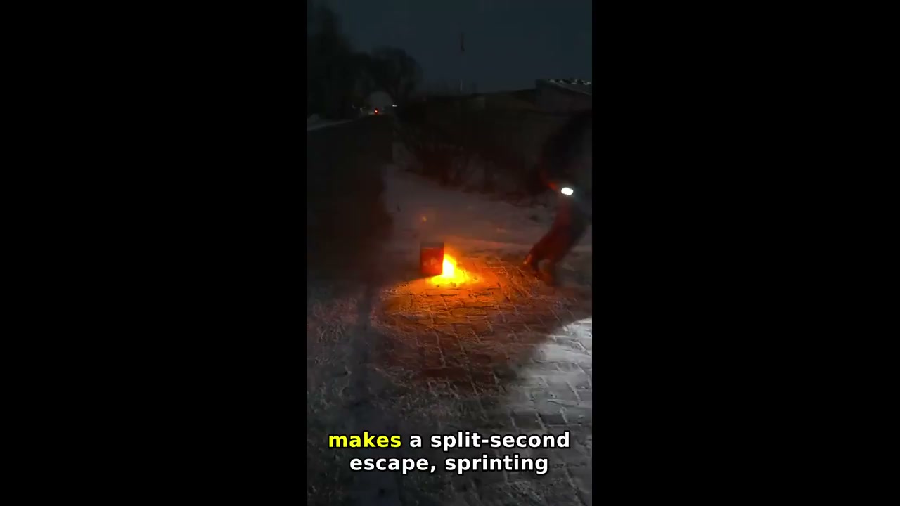 Snowy firecracker fiasco in Jilin!