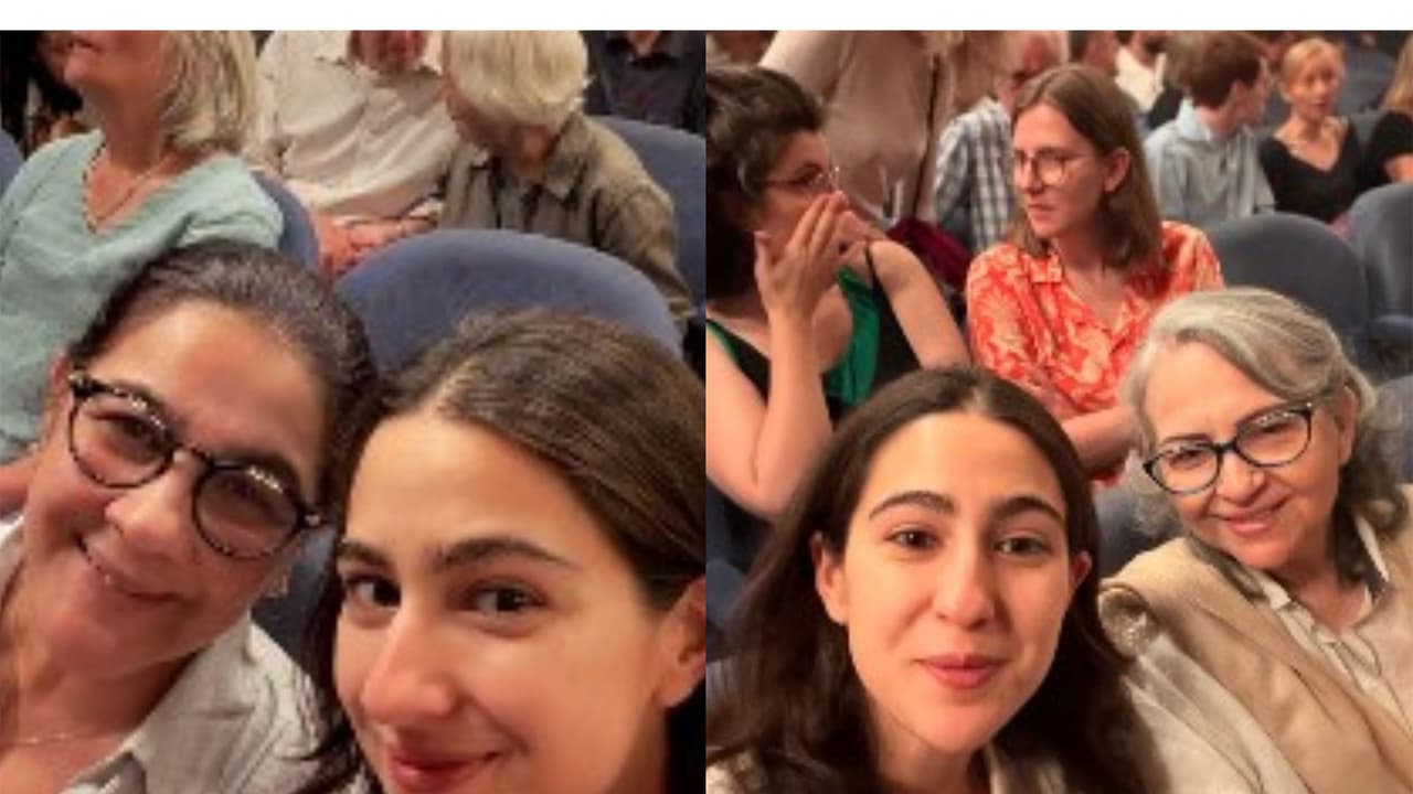 Sara Ali Khan's theatre night with 'OG legends' Amrita & Sharmila
