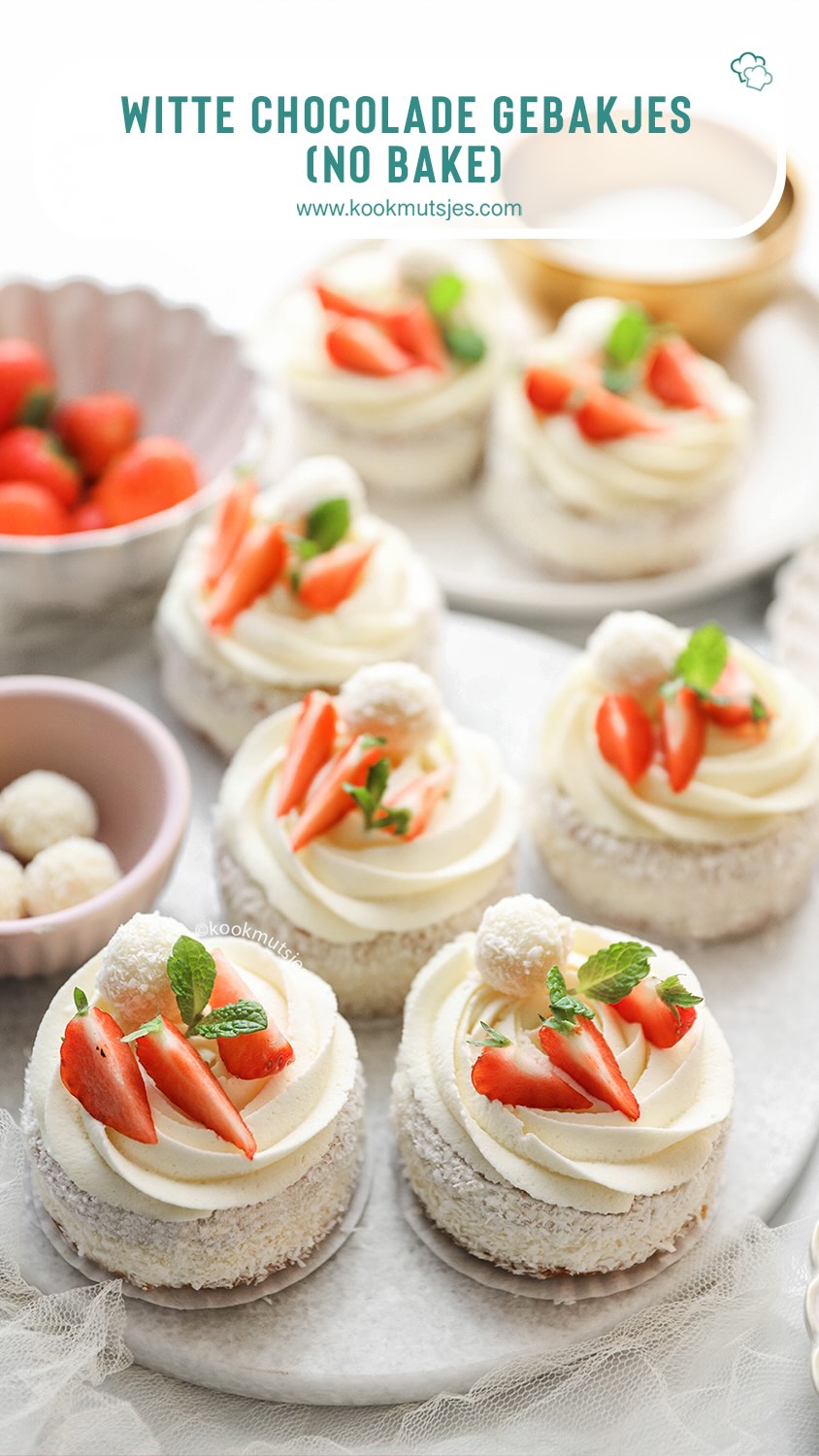 Makkelijk recept voor romige witte chocolade gebakjes