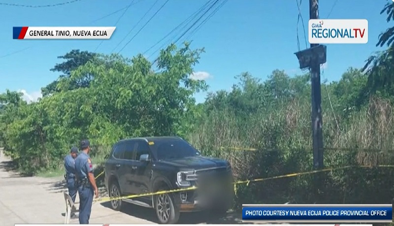 PNP arrests 3 over man found dead in abandoned SUV in Nueva Ecija