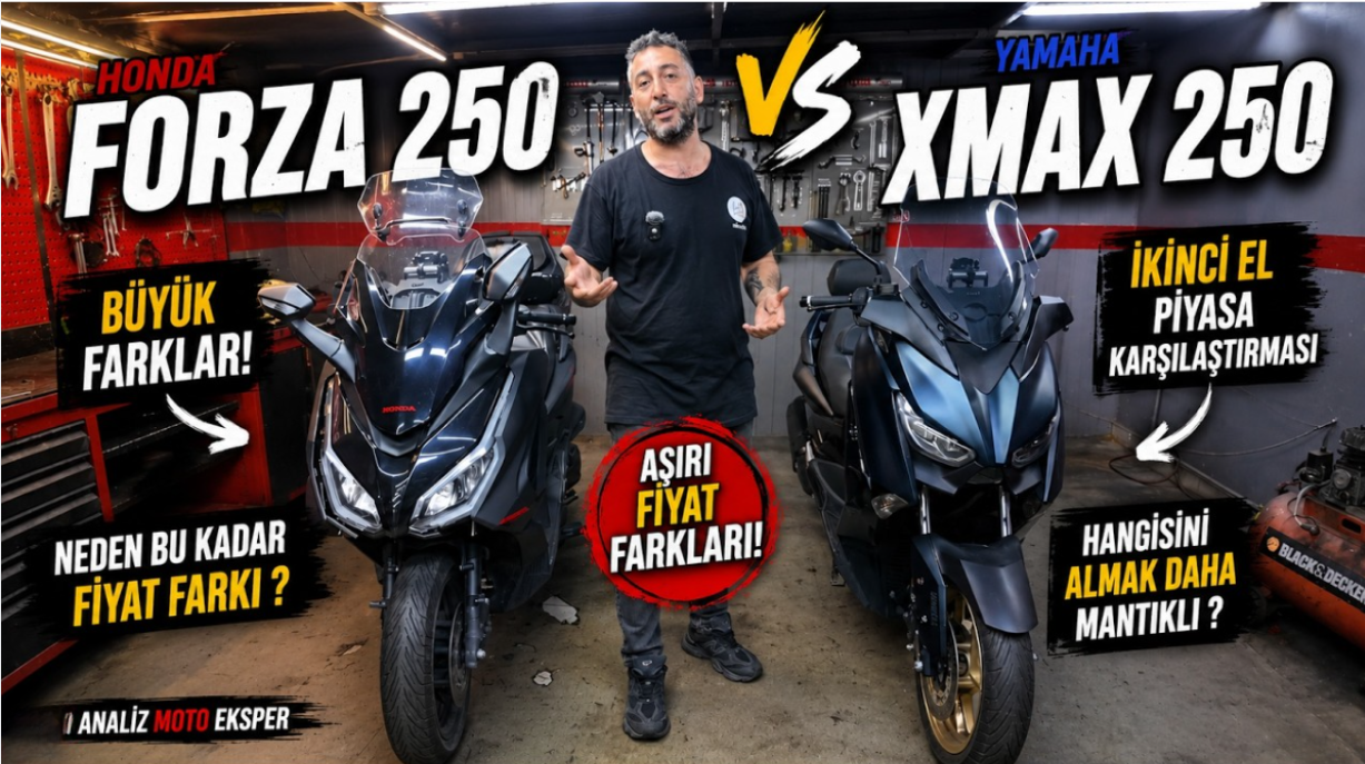 FORZA 250 vs XMAX 250 parça fiyat farklılıkları sizi çok şaşırtacak