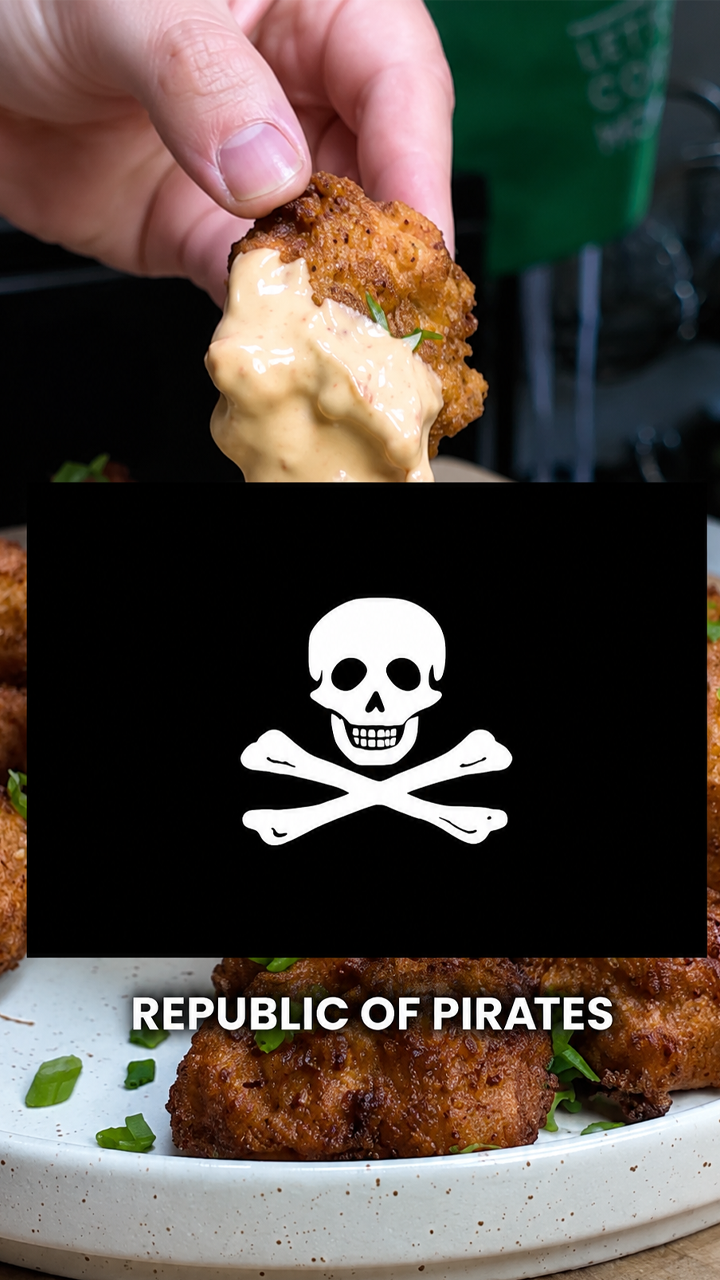 Making deep-fried conch fritters from a lost pirate civilization