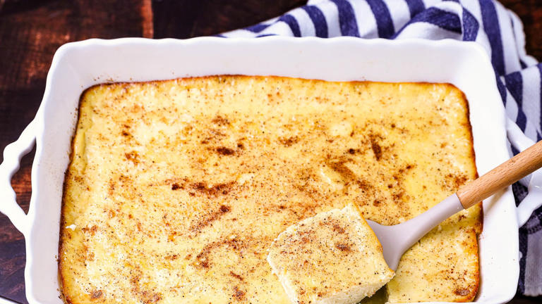 This easy baked vanilla pudding turned out more like a baked custard ...
