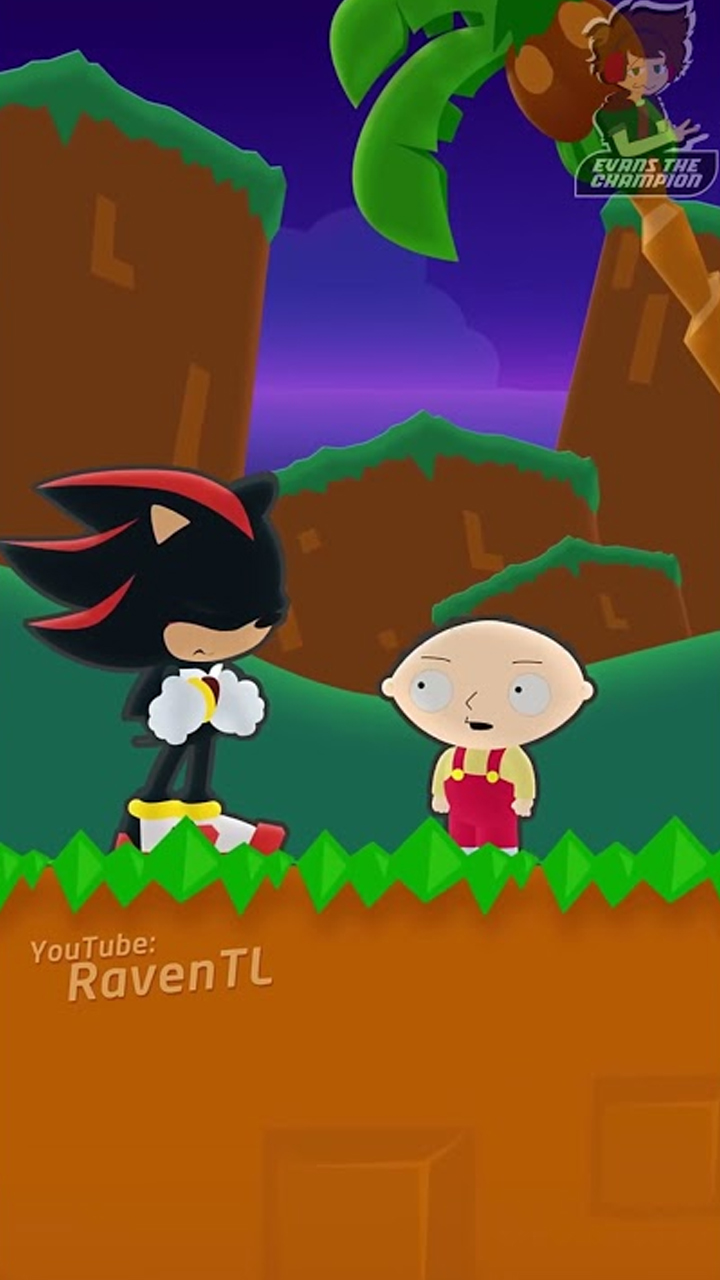 Stewie vs Shadow Sonic divertido meme | Animación con fandub en español