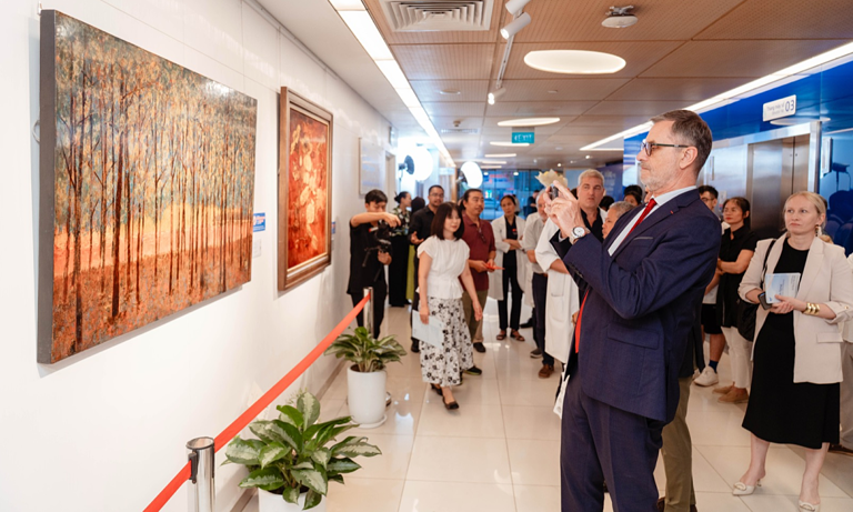 Art exhibition explores healing and reflection in hospital setting