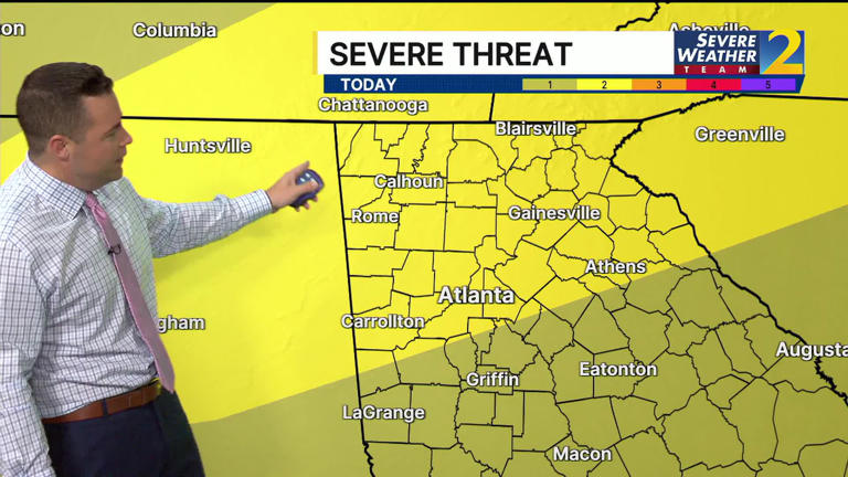 Risk for strong to severe storms this evening; severe thunderstorm ...