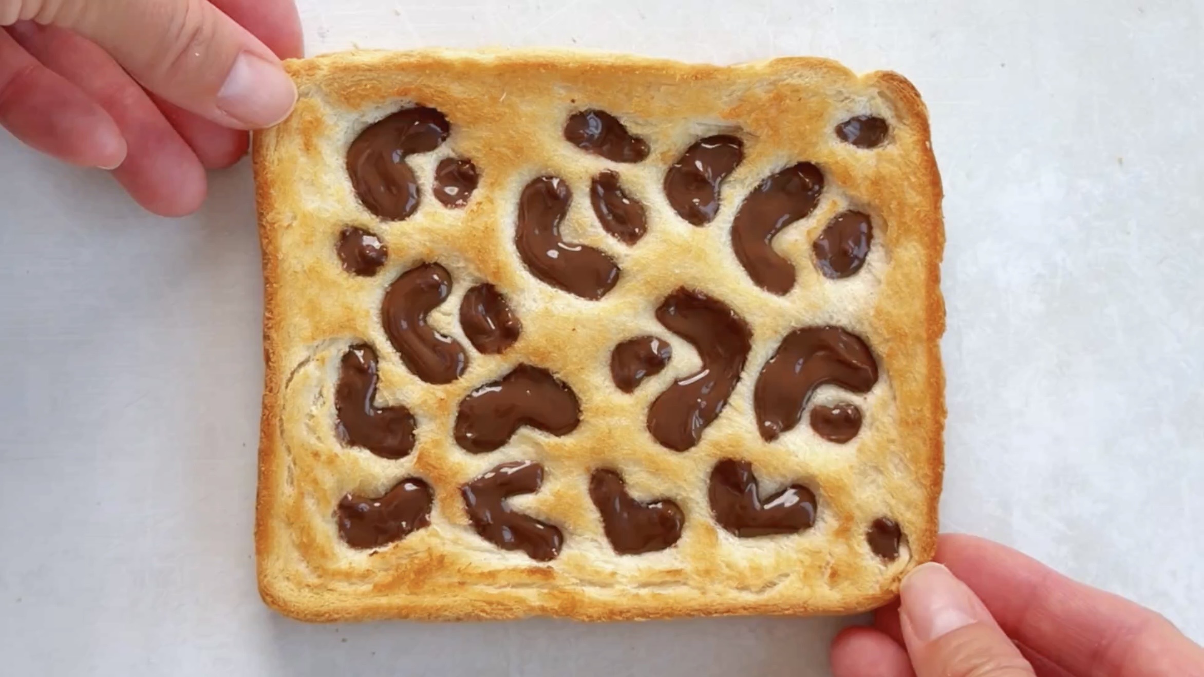 Viral leopard print toast without a stencil