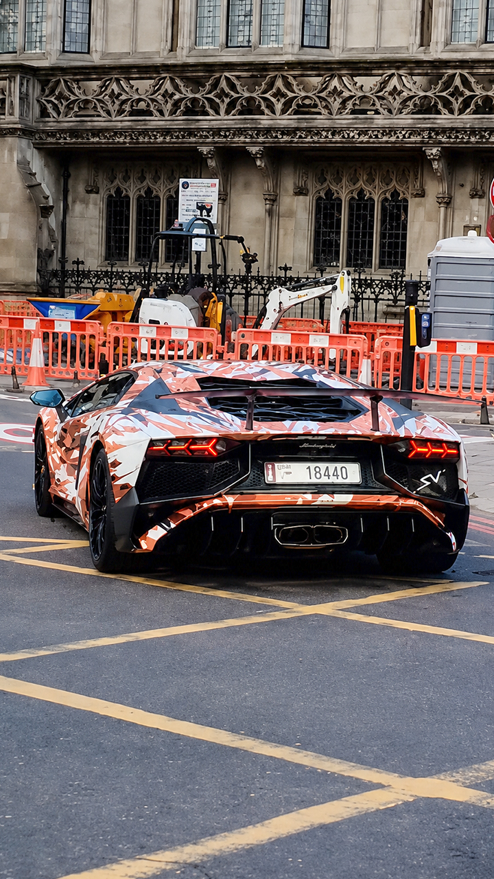 Lamborghini Aventador SVJ with a unique exterior finish