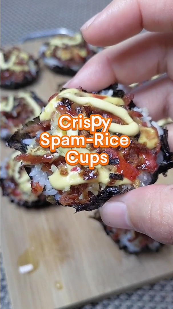 A savory rice cup recipe with the perfect crunch