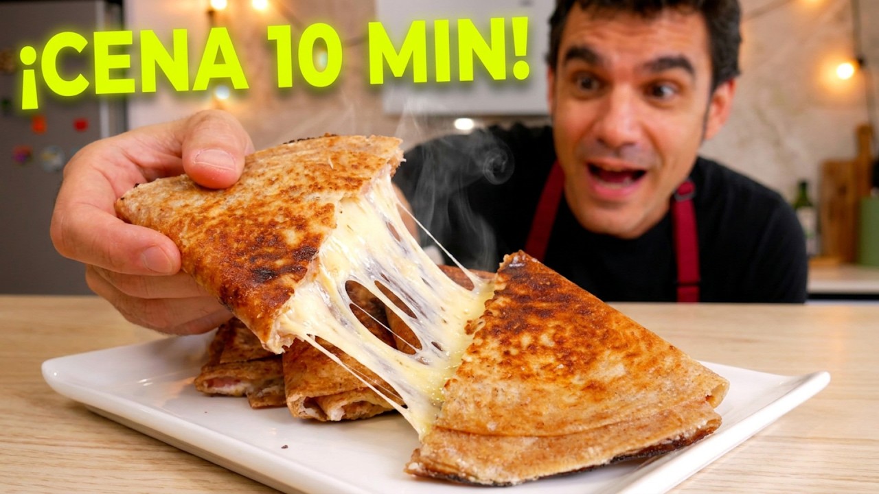 Cena fácil con tortilla de trigo lista en minutos