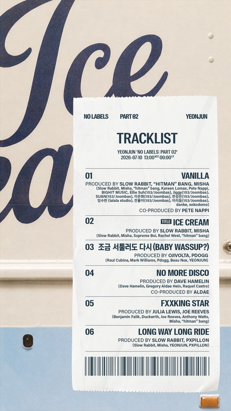 YEONJUN（TOMORROW X TOGETHER）、ミニAL「NO LABELS: PART 02」トラックリストを公開