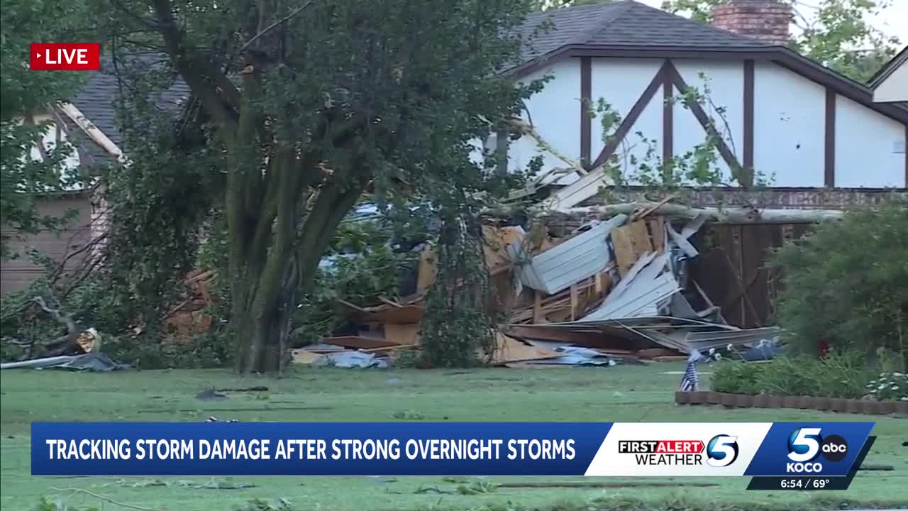 Homes in El Reno neighborhood see significant damage after overnight storms