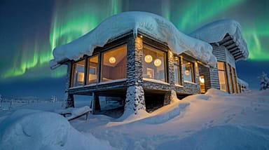 Octola III : un refuge ultra-luxueux en Laponie finlandaise, accessible ...