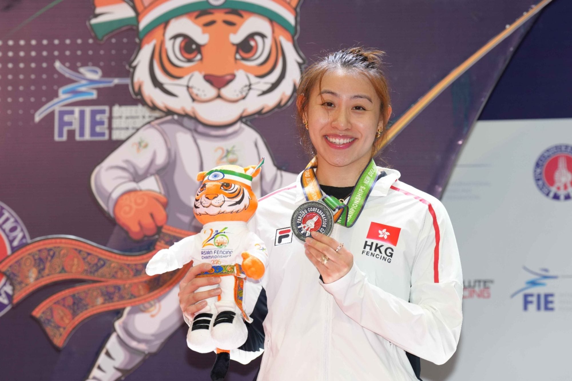 Hong Kong fencer Kaylin Hsieh wins first silver at Asian Fencing ...