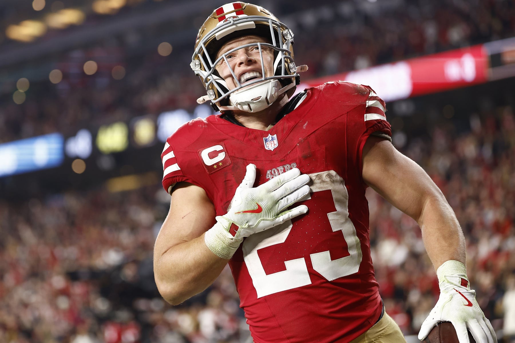 Christian McCaffrey’s change in physical appearance catches attention