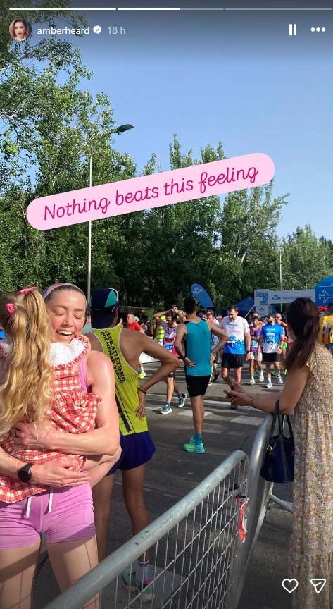 Amber Heard se atreve con su primera carrera en Madrid: "Nada se siente ...