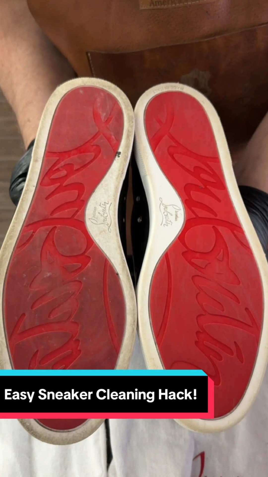 A simple way to refresh dirty sneaker soles