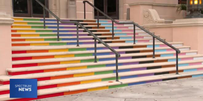2 cities defy Gov. Ron DeSantis’ anti-rainbow orders by creatively ...