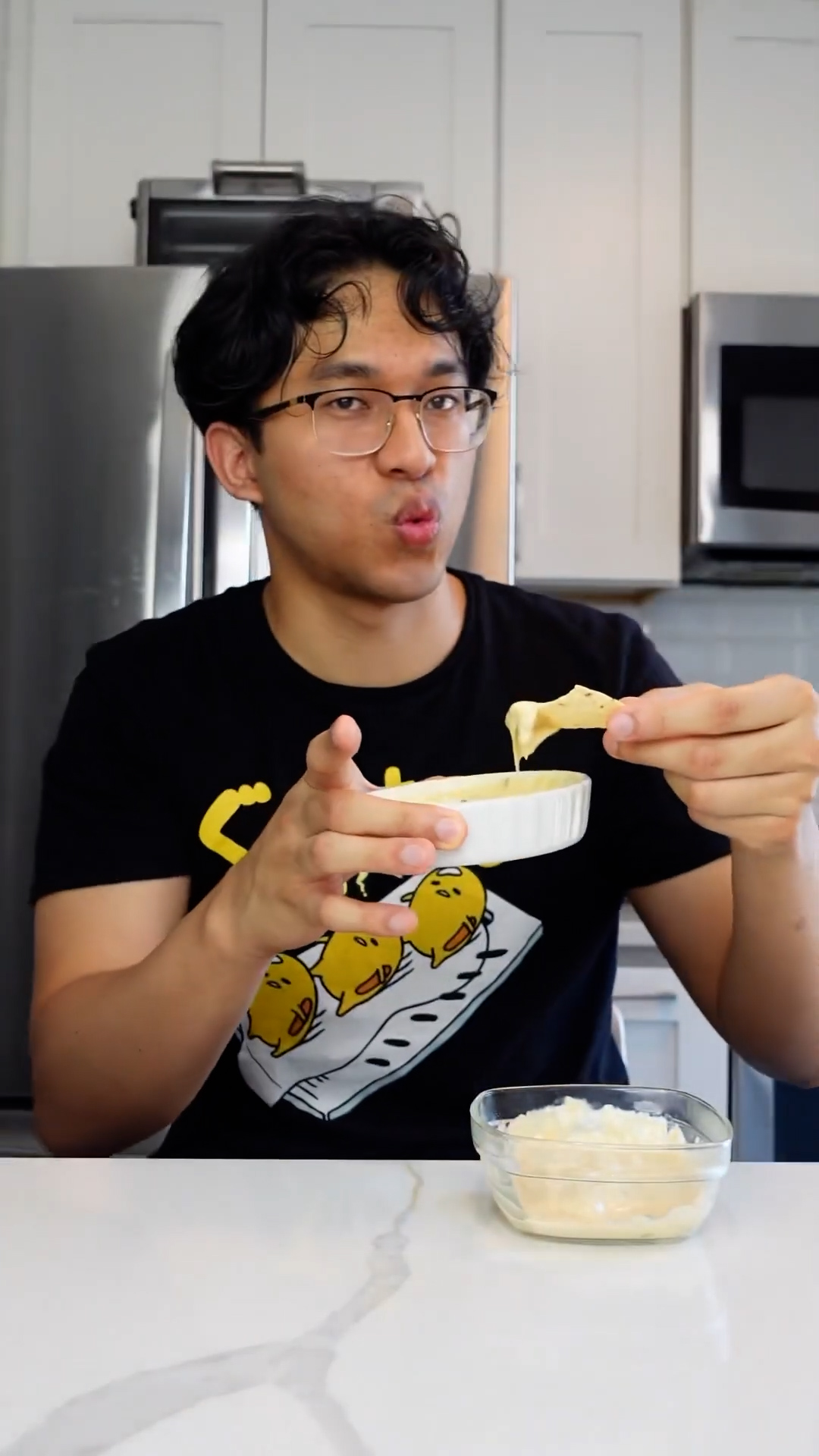 Fresh queso made at home compared to jarred grocery store cheese dip
