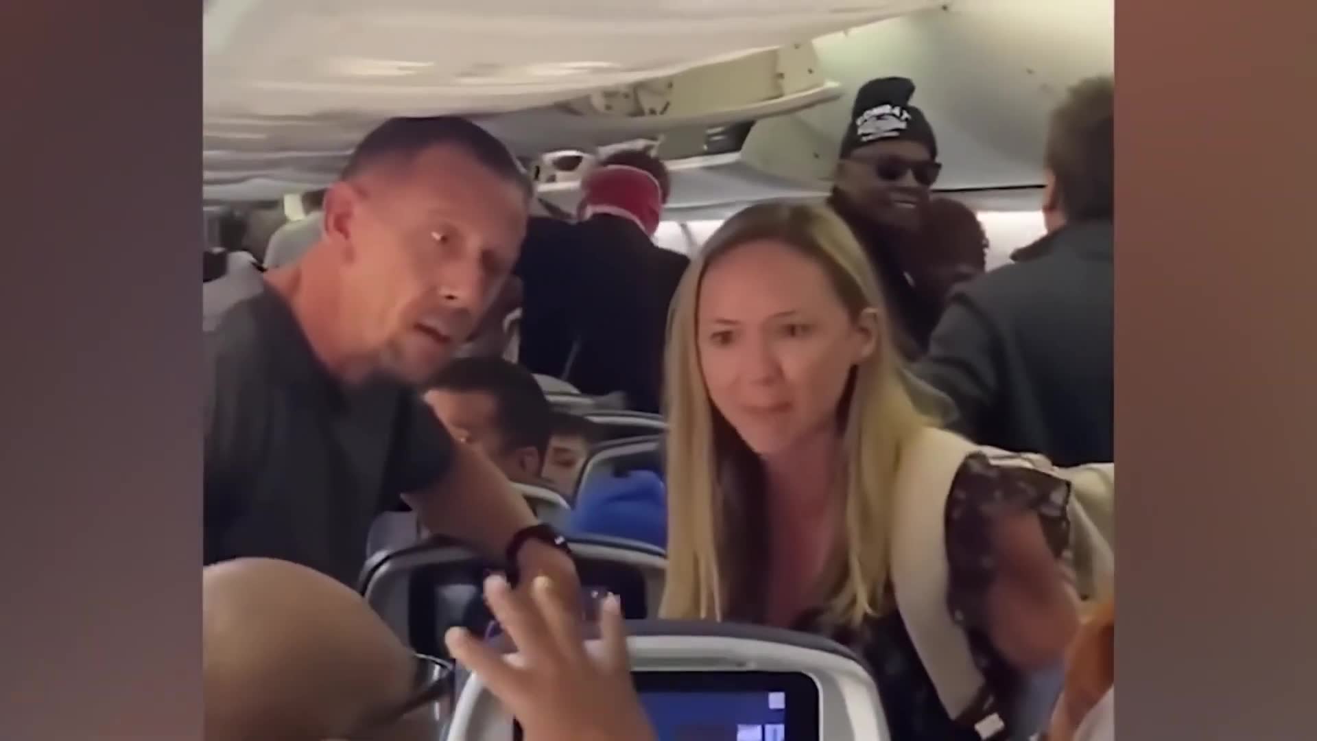 The airline passengers a former officer would remove from the flight