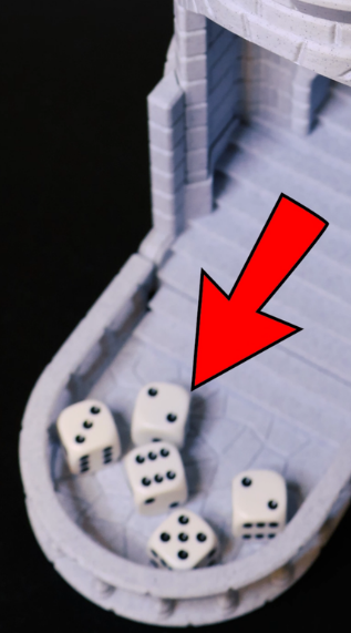Epic 3D printed dice tower with satisfying roll design