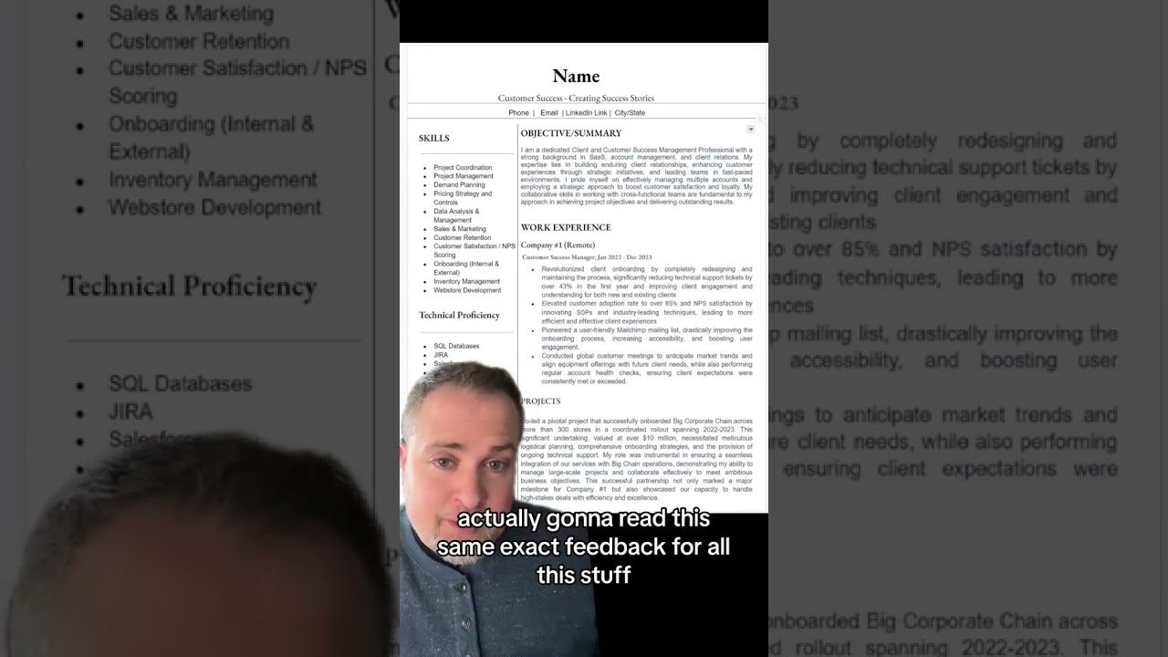 Let's fix this resume in 60 seconds! #resume #jobapplication
