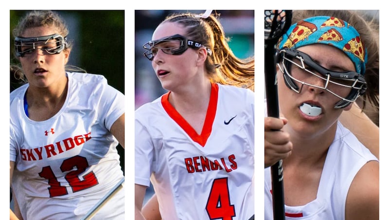 High school girls lacrosse: Summer Buechner, Sophie Nielsen and Jeanine ...