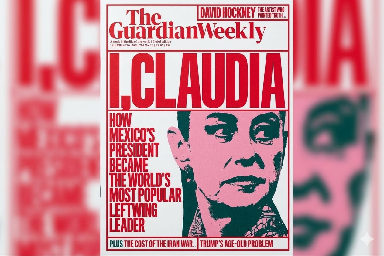 Así es la edición de The Guardian Weekly dedicada a Claudia Sheinbaum ...
