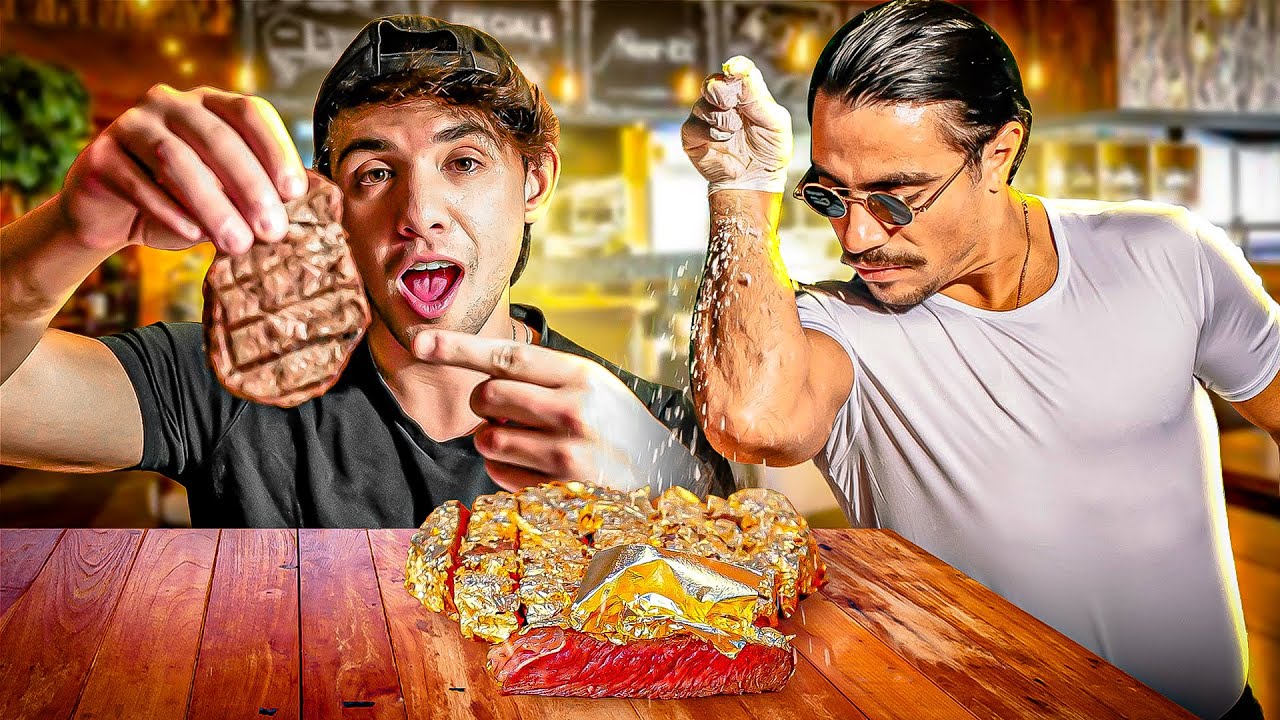 Only eating gold food from Salt Bae's restaurant (Istanbul, Turkey)