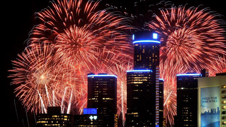 Amidst cross-border hostility, celebratory fireworks unite Windsor-Detroit
