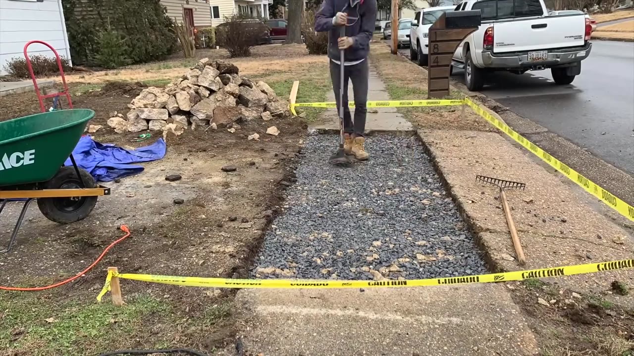 I replaced the worst part of my driveway before it got more embarrassing