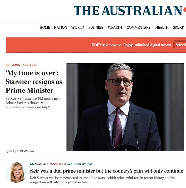 'Six PMs and one lettuce in ten years': Global media reacts to 'dud ...