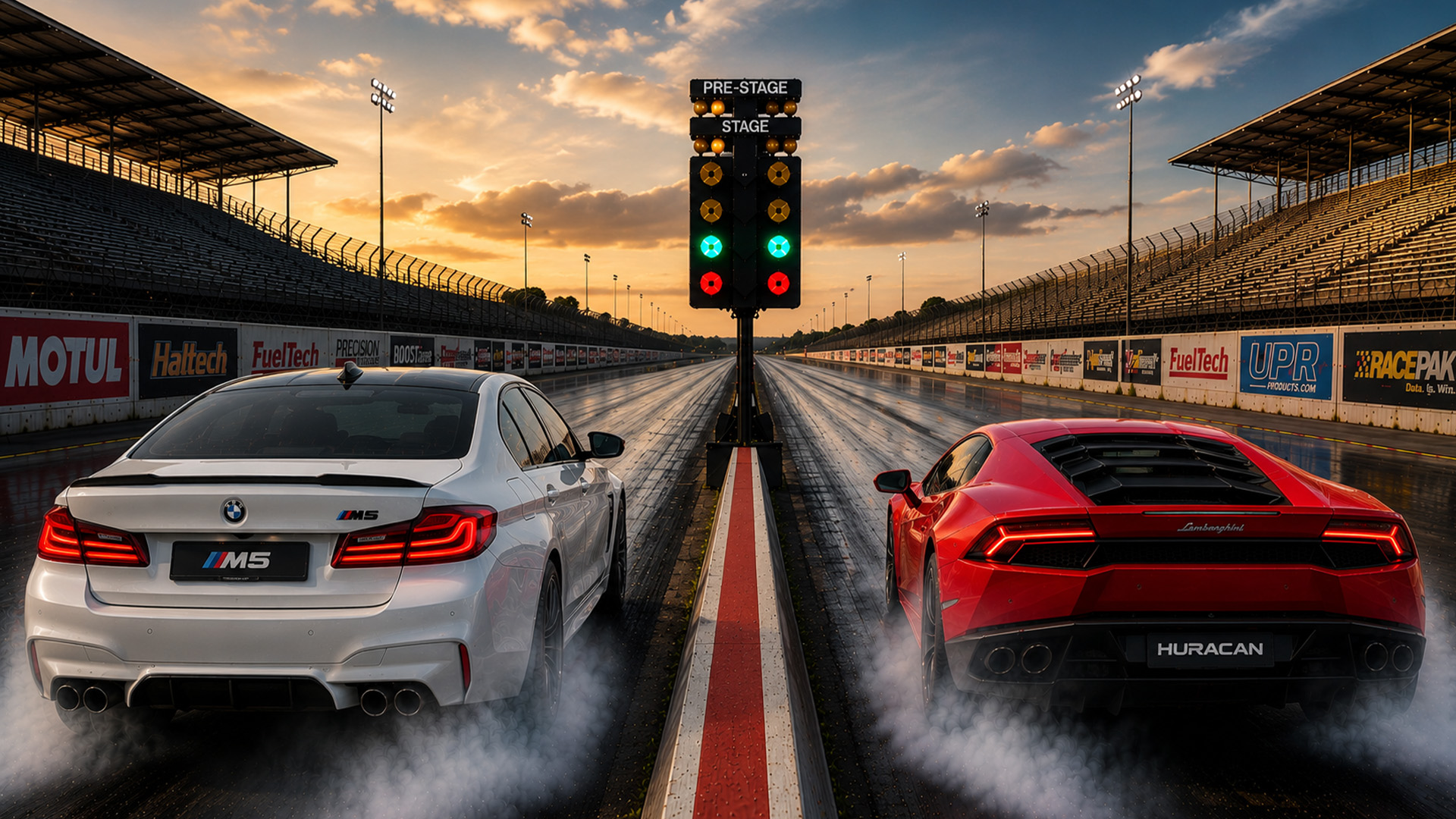 Is The Lamborghini Huracan Faster Than A Modified M5 in Drag Race