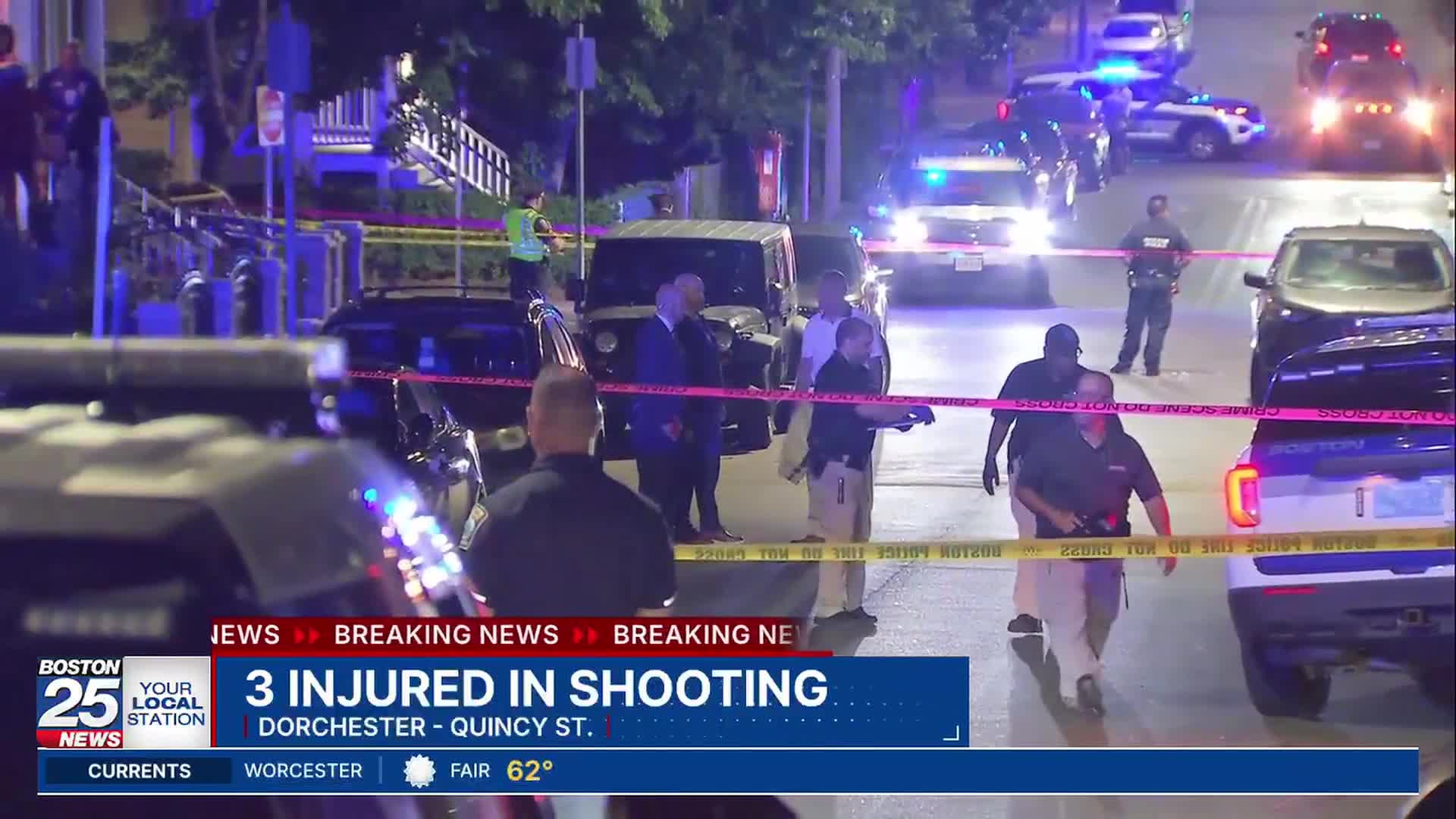 Man in critical condition, two others wounded in Boston shooting