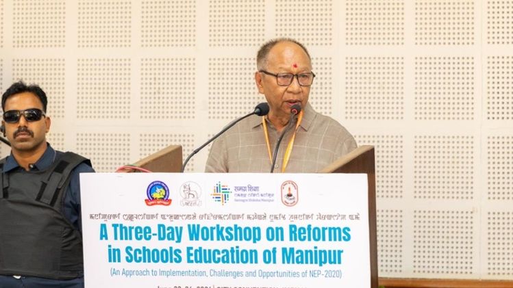 Manipur CM attends national workshop on school education reforms