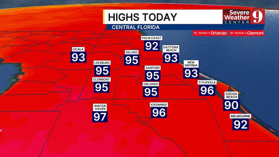 Hotter and drier pattern settles in across Central Florida