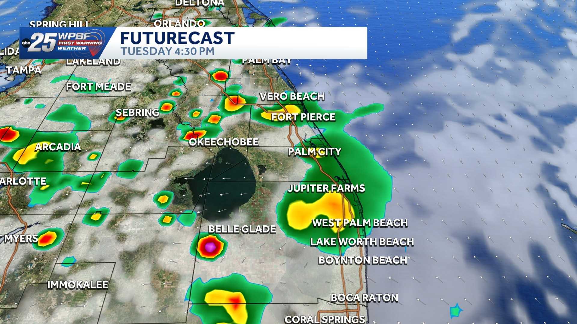 Rain on radar: Feels-like temps in the 100s and scattered storms hit ...