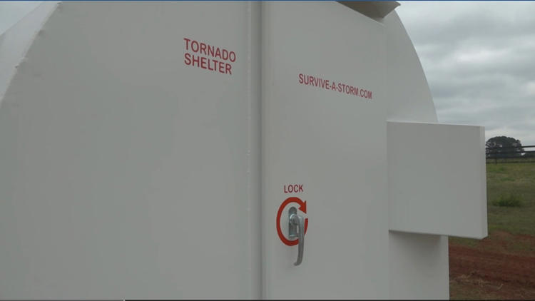 New Harvest tornado shelter available in case of severe weather
