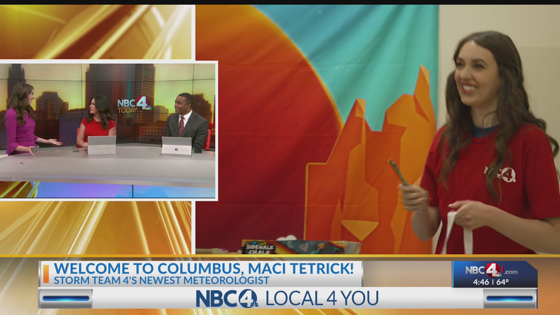 NBC4 welcomes Storm Team 4 meteorologist Maci Tetrick