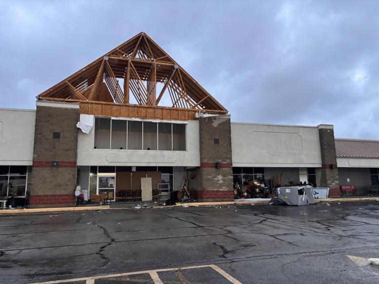 Newburgh shopping complex damaged from storms