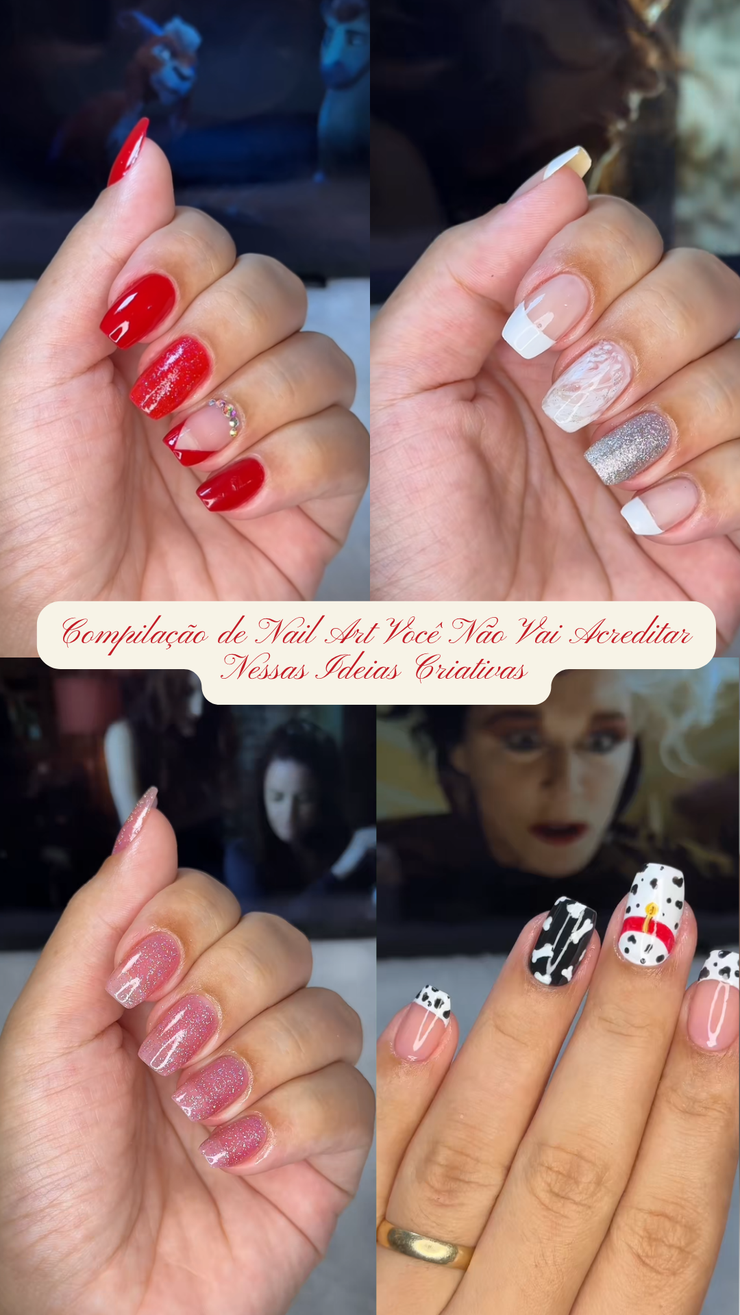Compilação de nail art: você não vai acreditar nessas ideias criativas
