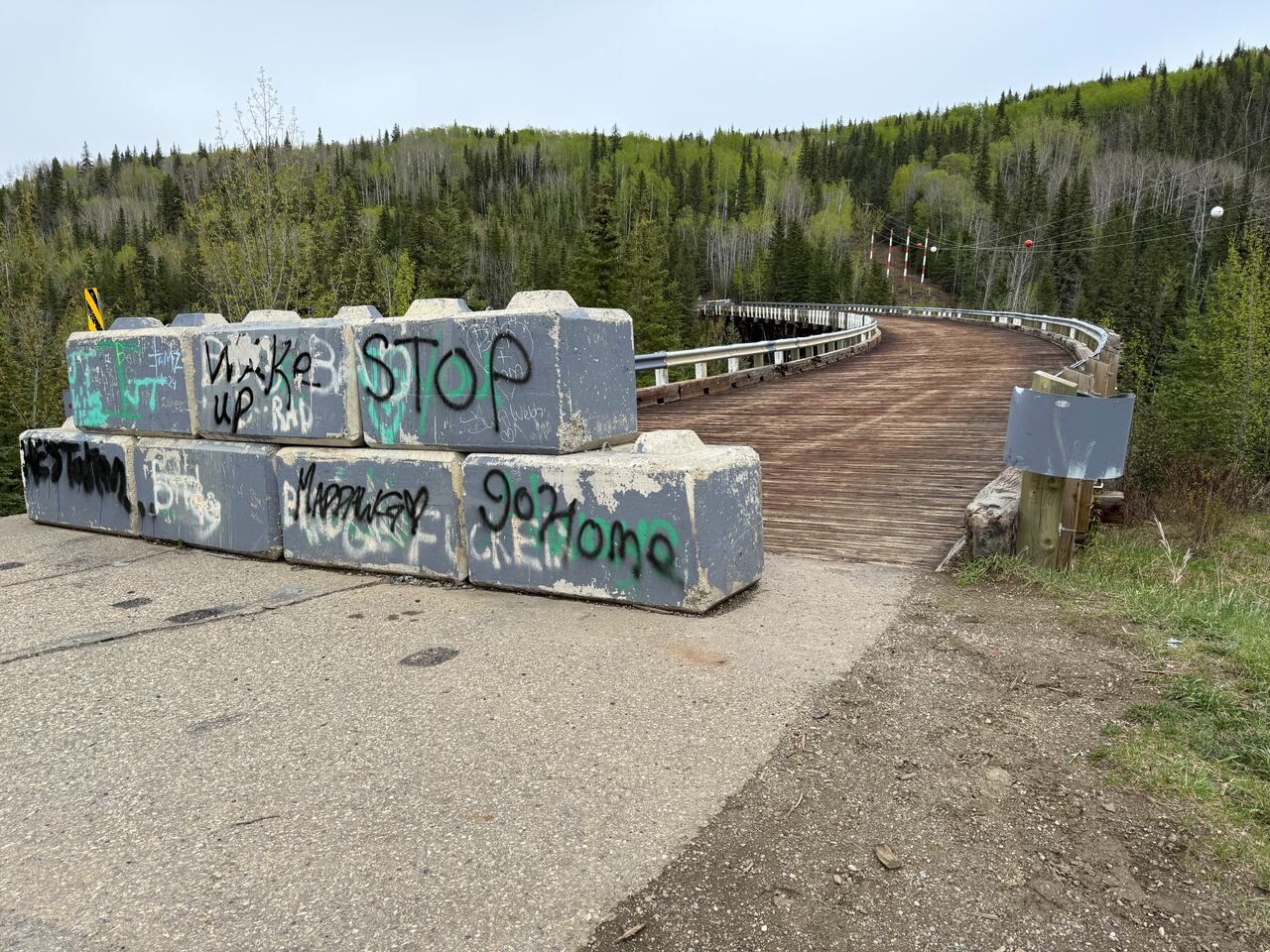 BC.'s historic Kiskatinaw curved wooden bridge faces uncertain future