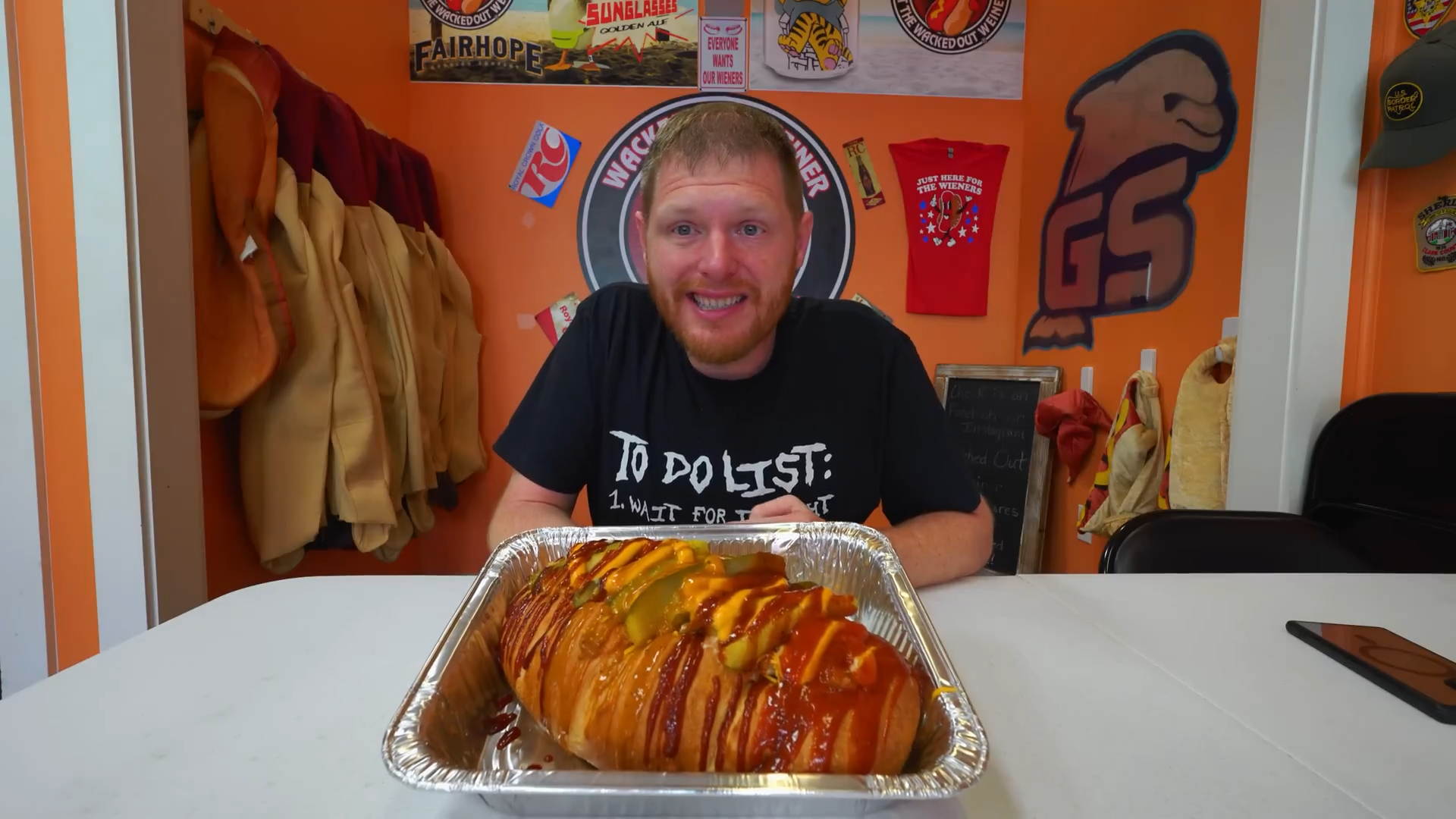 30 minutes vs the Wackinator: 8 hot dogs stuffed into one giant sandwich