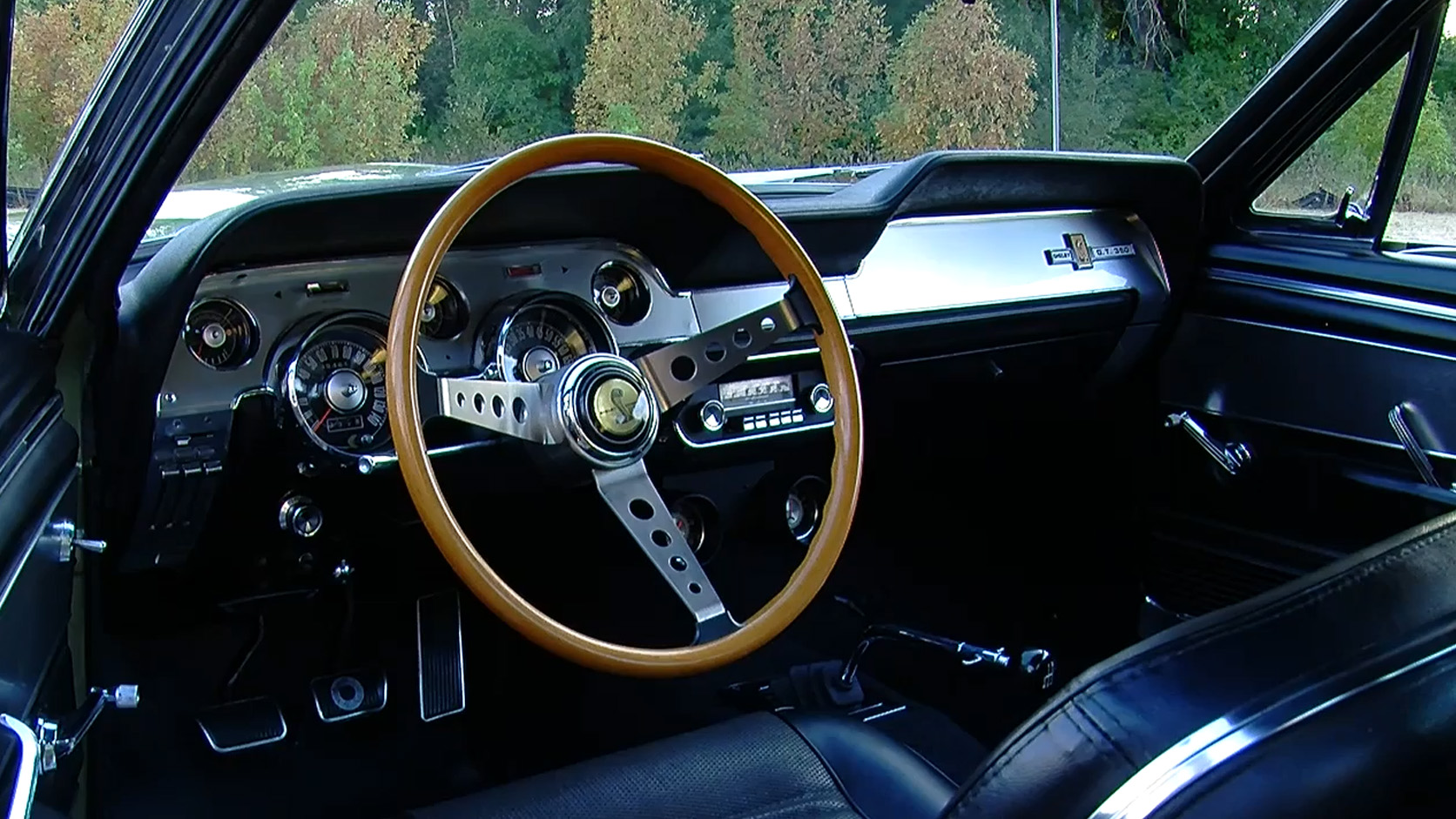 '67 Shelby GT350 interior shows vintage Mustang character